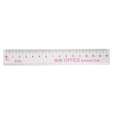 Uxcell Straight Ruler 15cm Metric Wave Edge with Small Hole Measuring ...