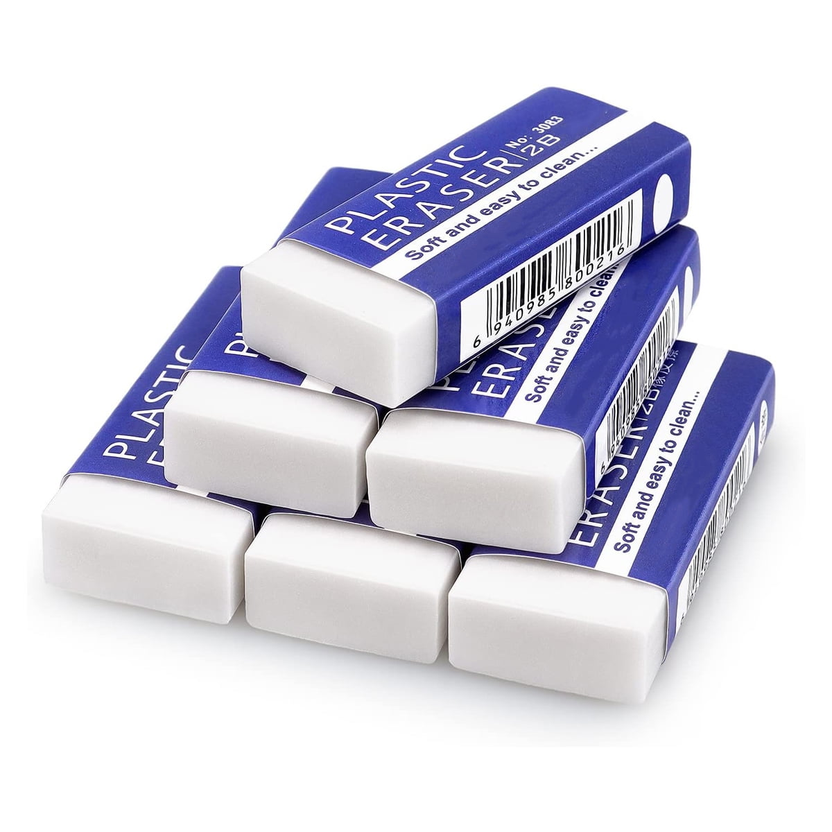 Click here for Hesignd 6 Pack Pencil Erasers  Large White Erasers... prices