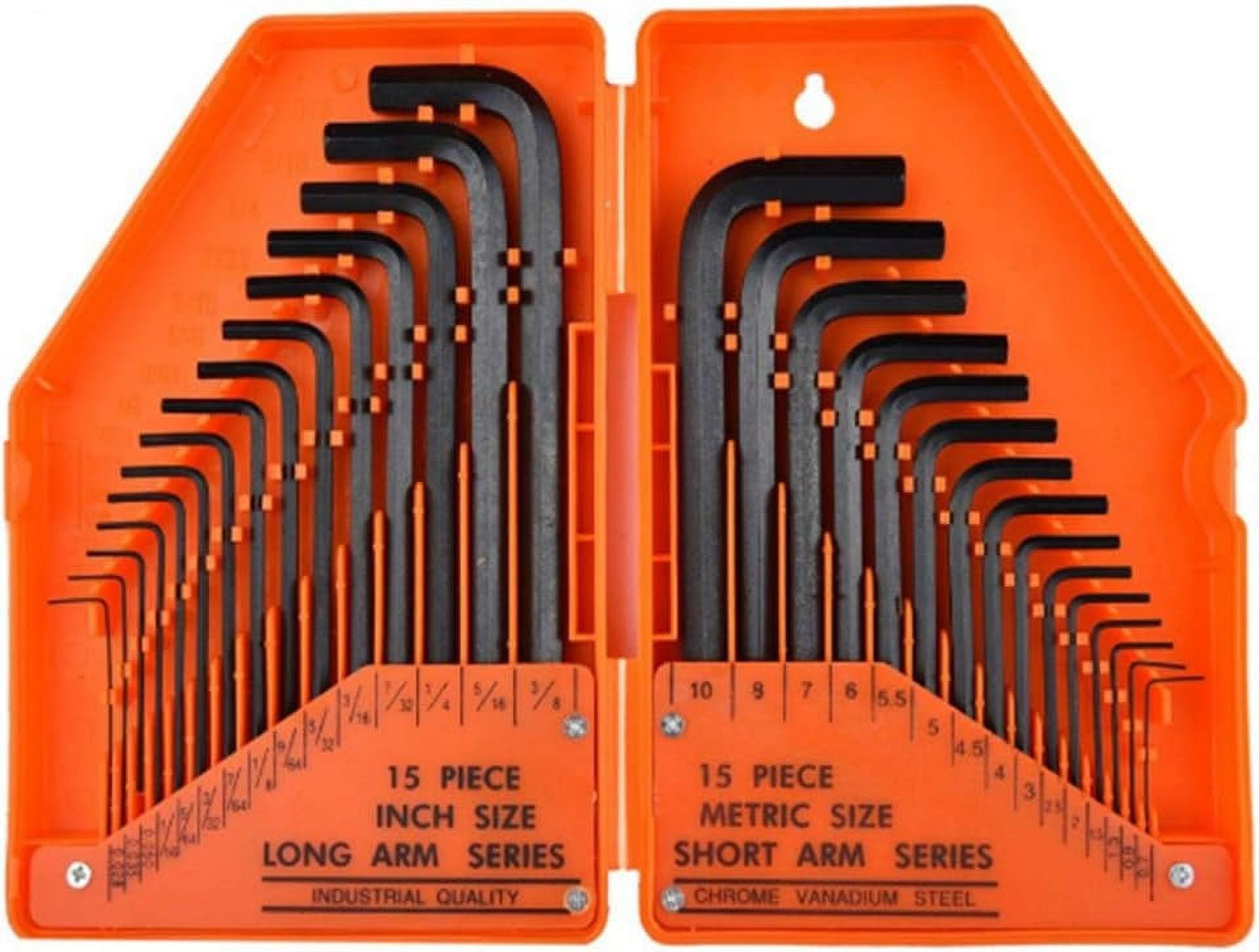 Juego de llaves Allen con llave hexagonal, 15 llaves Allen de brazo ...