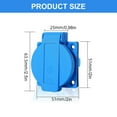 2 Pin Industrial Power Outlet Waterproof Dustproof Power Connector ...
