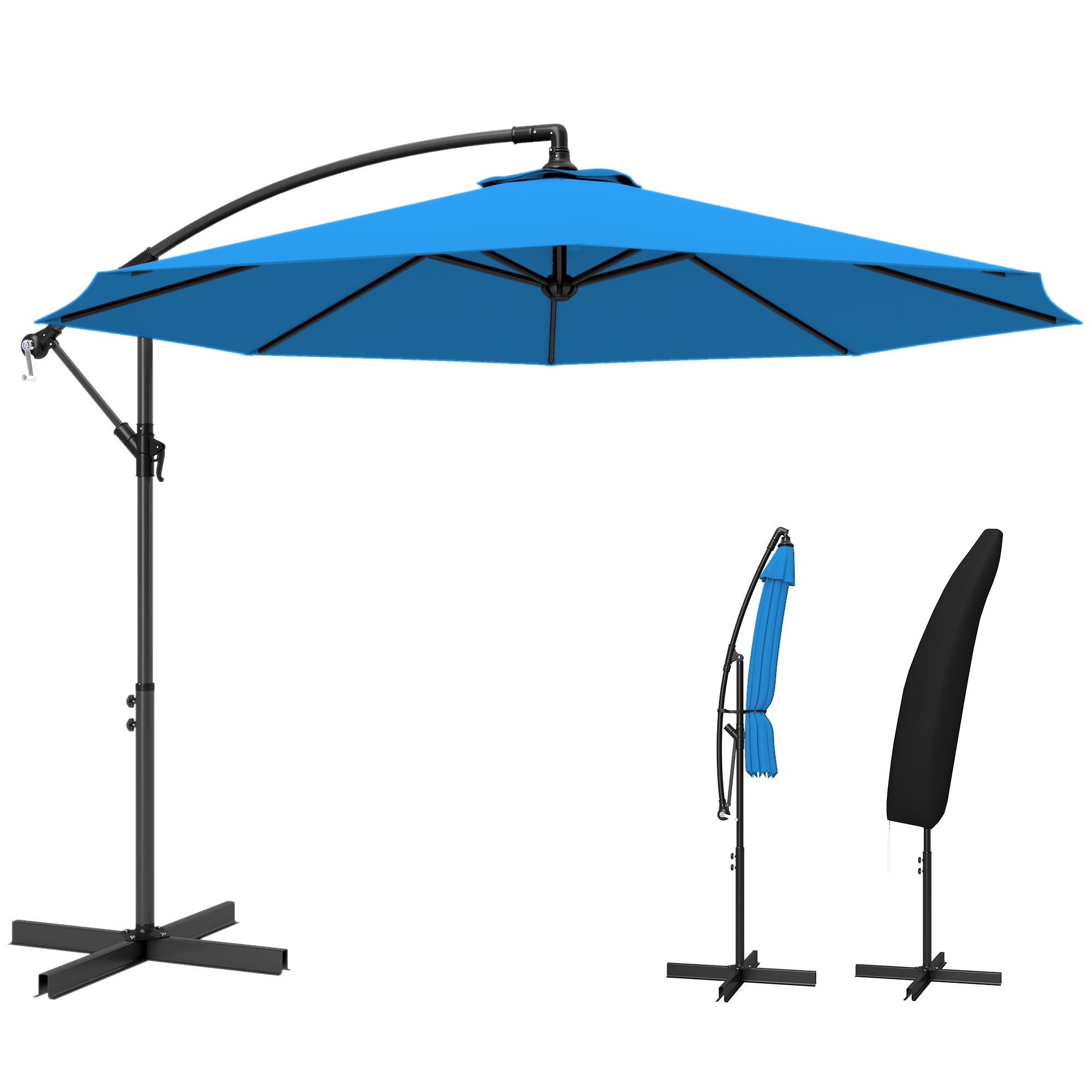Click here for Outsunny 10ft Patio Umbrella  Garden Hanging Paras... prices