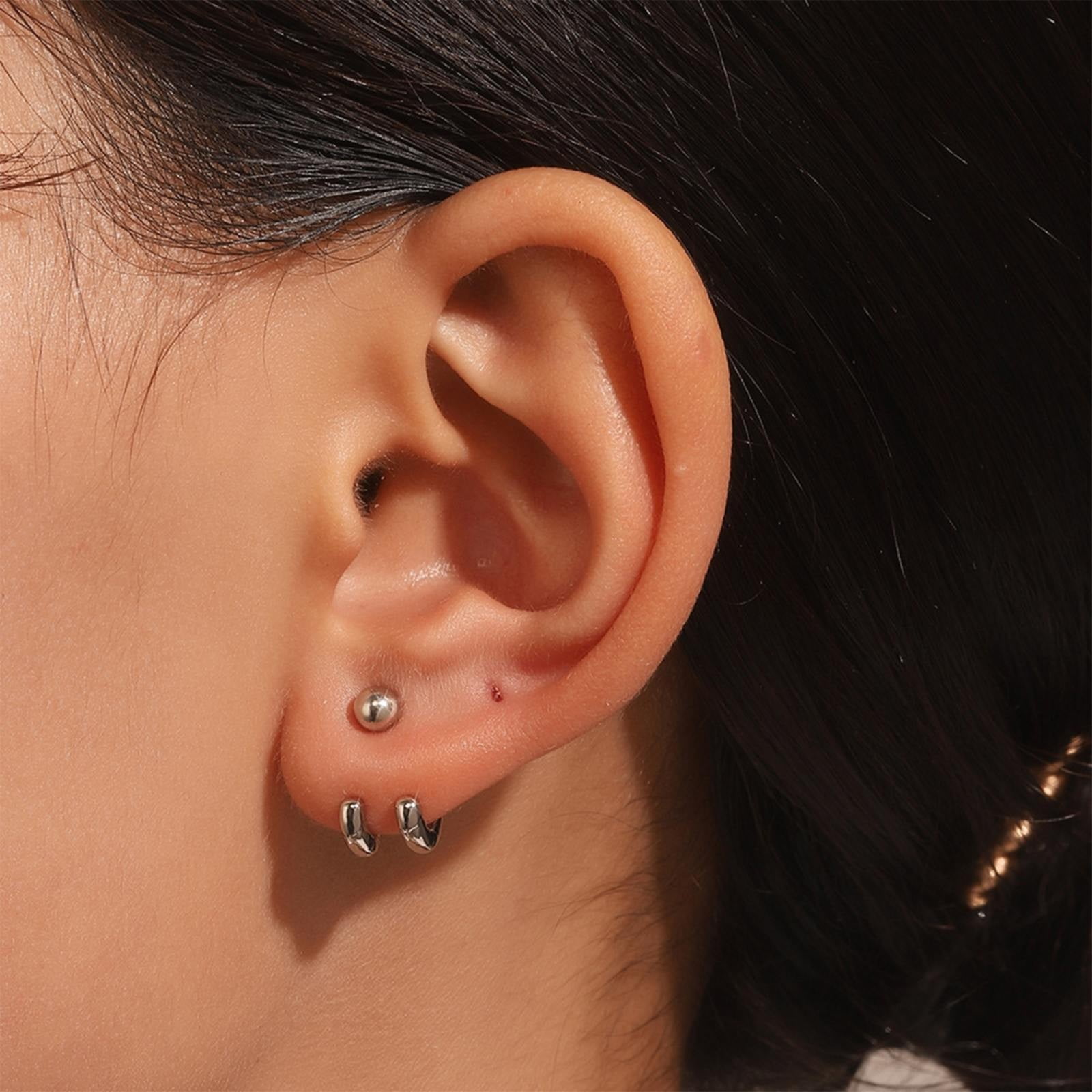 Double Lobe Ear Piercing Tumblr