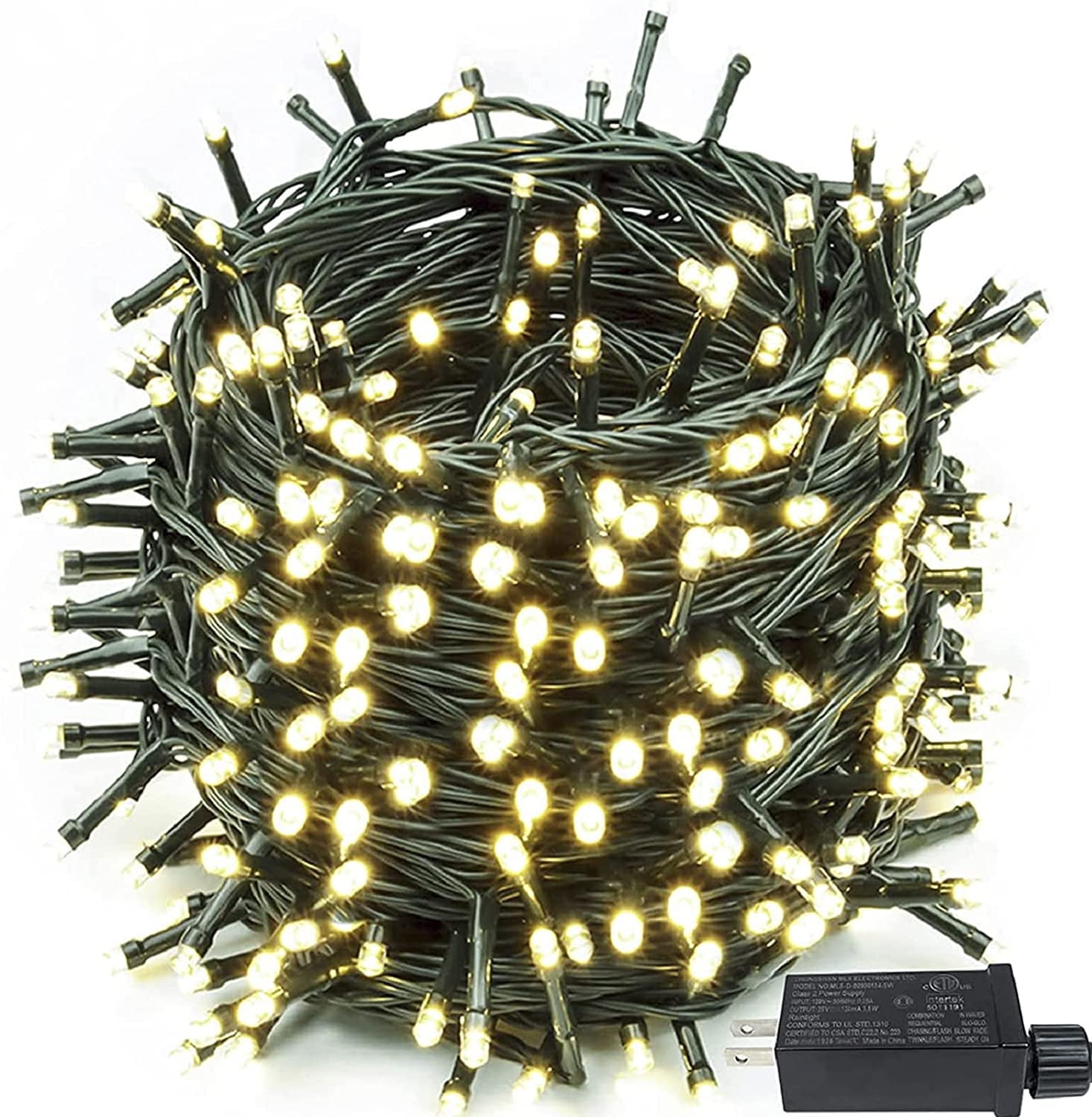 Viworld Christmas Lights 33FT 100 LED Christmas String Lights Indoor ...