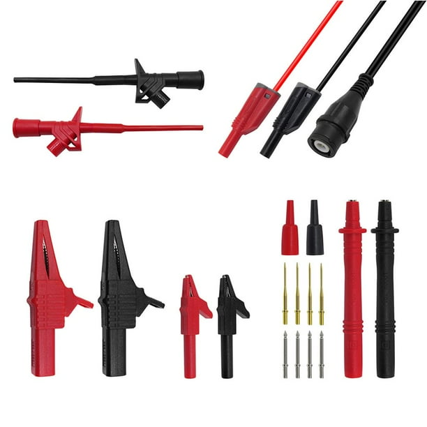 de cables de prueba electrónicos para probadores de multímetros con ...
