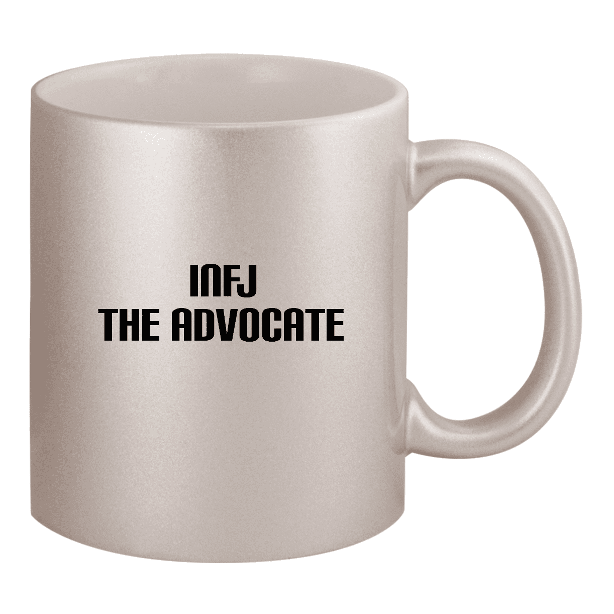 INFJ The Advocate - 11oz Silver Coffee Mug Cup - Walmart.com
