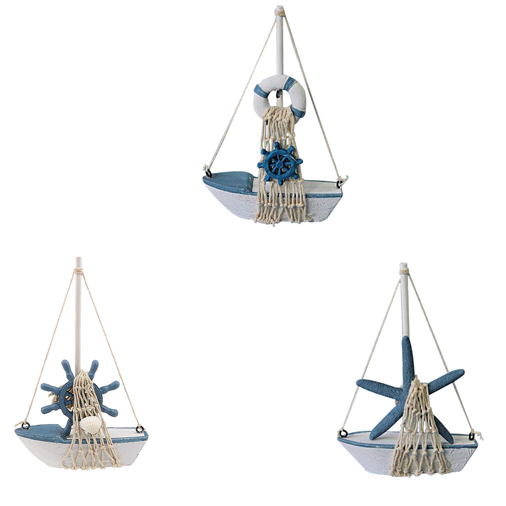 Helmsman Starfish Lifebuoy Rudder Sailing Ships Decorations Resin Home ...