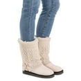 MUK LUKS Women's Janie Knit Cuff Mid-Calf Boot - Walmart.com