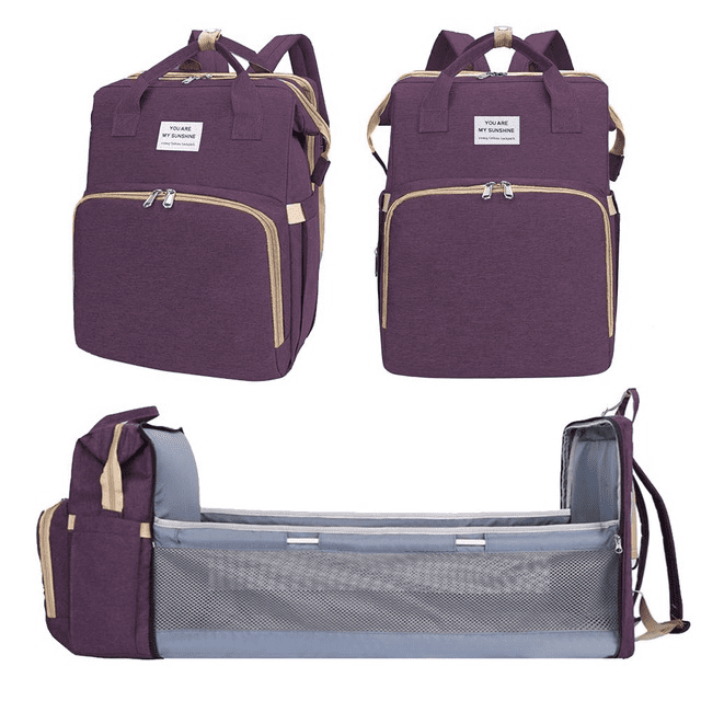 Click here for Babarla Diaper Bag Backpack With Auto Folding Crib... prices