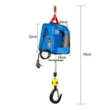 500kg Remote Control Crane Hoist Wire Rope Electric Hoist Aluminum ...