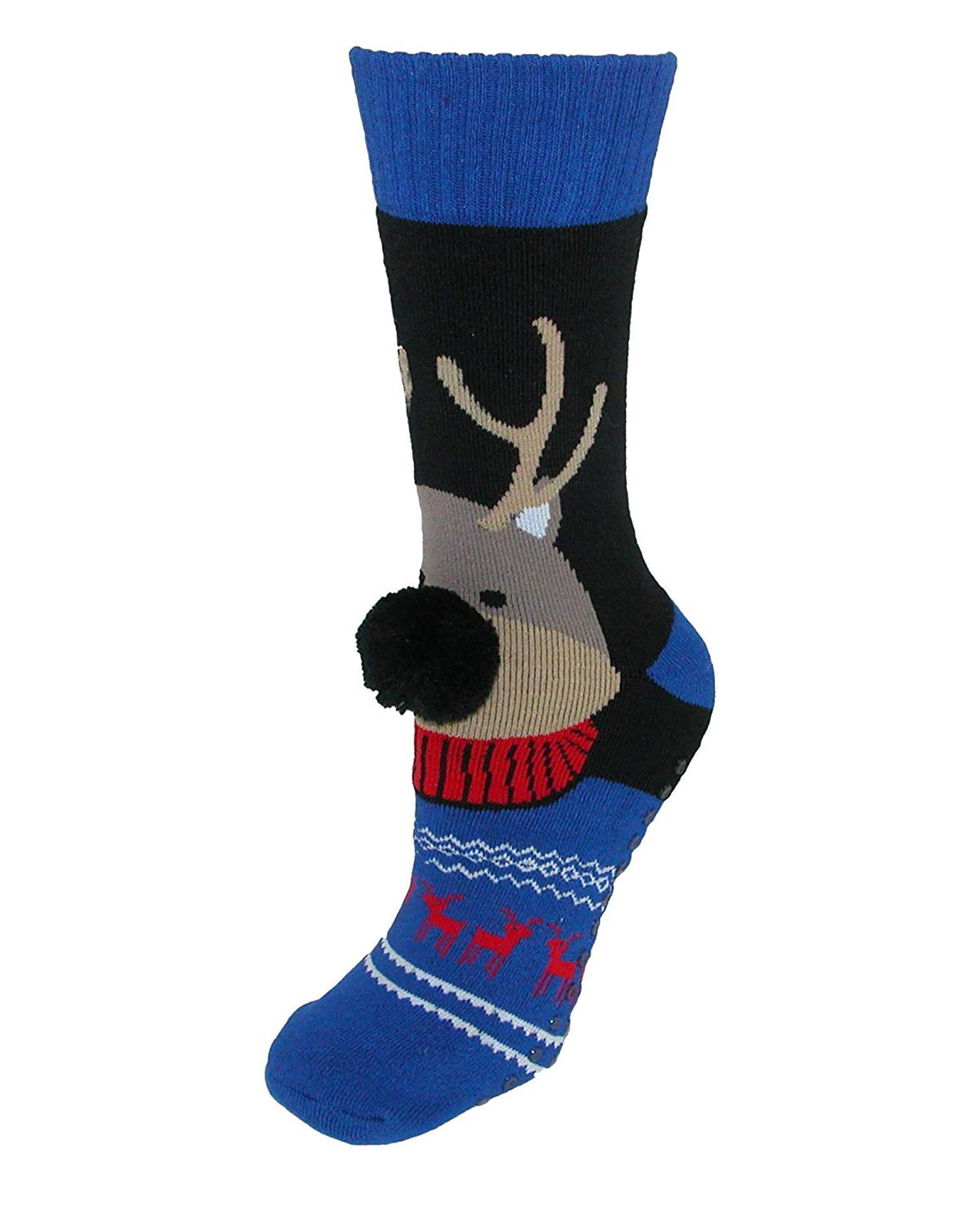 Gold Medal Womens Socks Christmas Pattern Slipper Sock Holiday Socks ...