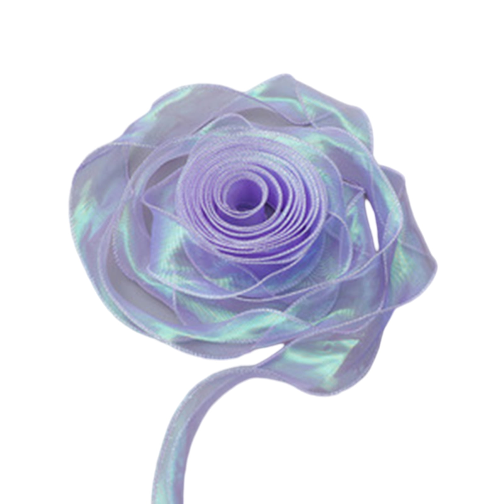 "Chiffon Ribbon Roll - 1 Roll 10 Yard Iridescent Ribbon for Valentine's ...