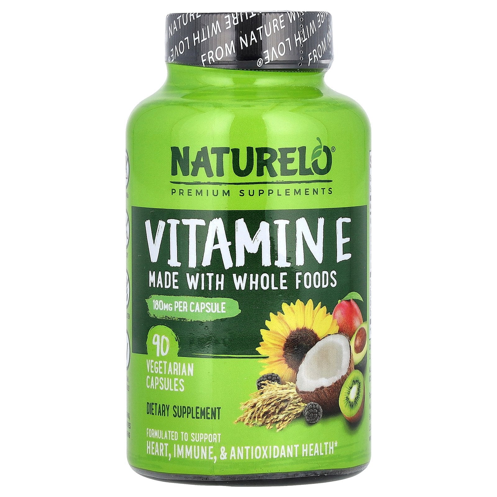 Suplemento NATURELO de vitamina E 180 mg 90 cápsulas vegetarianas | Walmart en línea