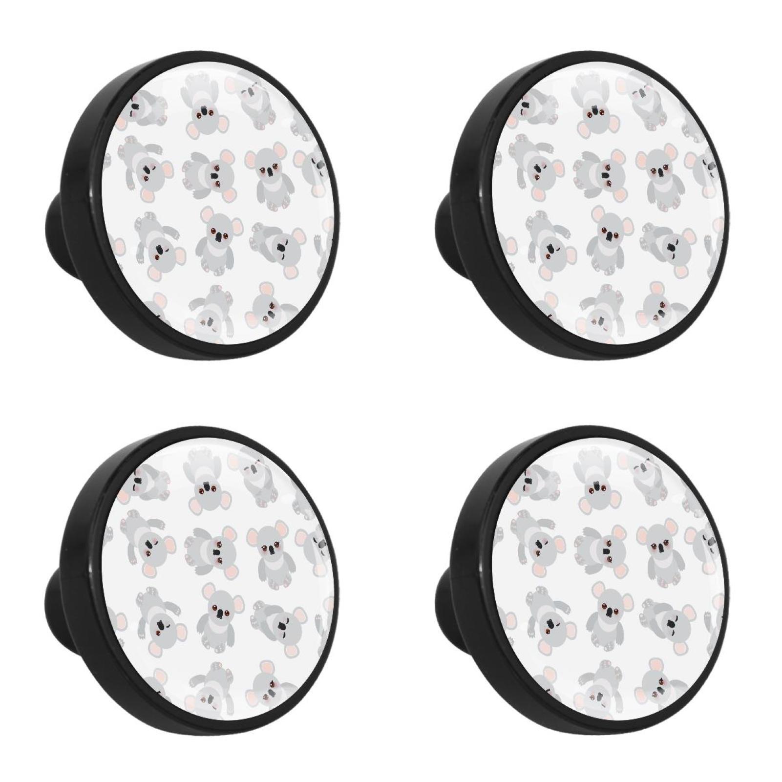 4 Pcs Cute Koala Knobs for Kitchen Cabinet Cupboard Dresser Bookcase ...