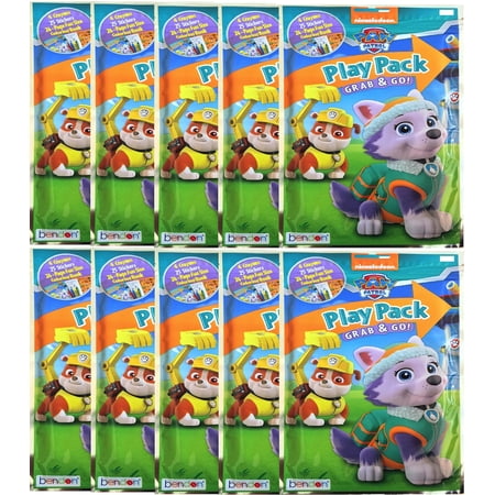 Paw Patrol Play Pack Grab and Go Coloring Book , Stickers and Crayons ...