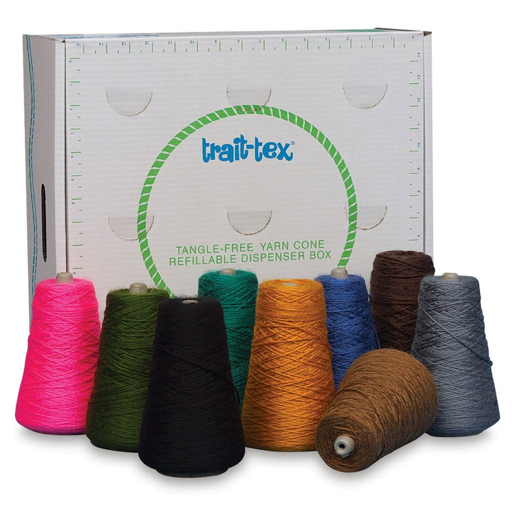 Trait-Tex Standard Weight Yarn - 8 oz, 2-Ply, Set of 9, Assorted ...