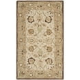SAFAVIEH Anatolia Venice Traditional Wool Area Rug, Ivory/Brown, 3' x 5 ...
