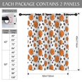 Basketball and Leopard White Pattern Blackout Curtains,Triple Weaved ...