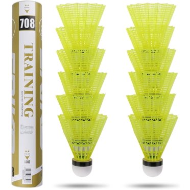 Anself 12 Pieces Badmintons Duck and Goose Feather Cock and Foam Head ...