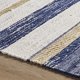 Better Homes & Gardens Navy, White & Tan Striped Accent Rug with ...