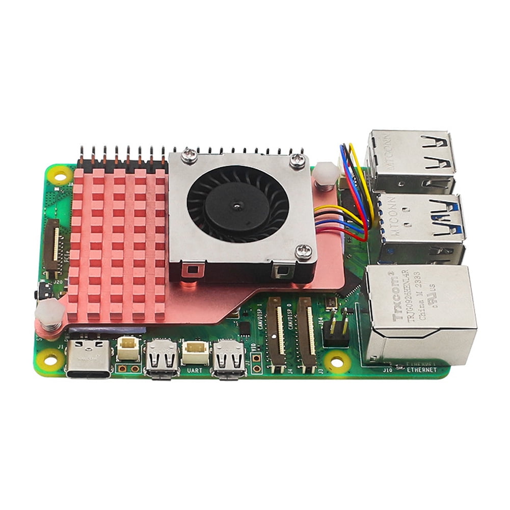 Adecuado para Raspberry Pi 5. ª Generación Radiador Ventilador para ...