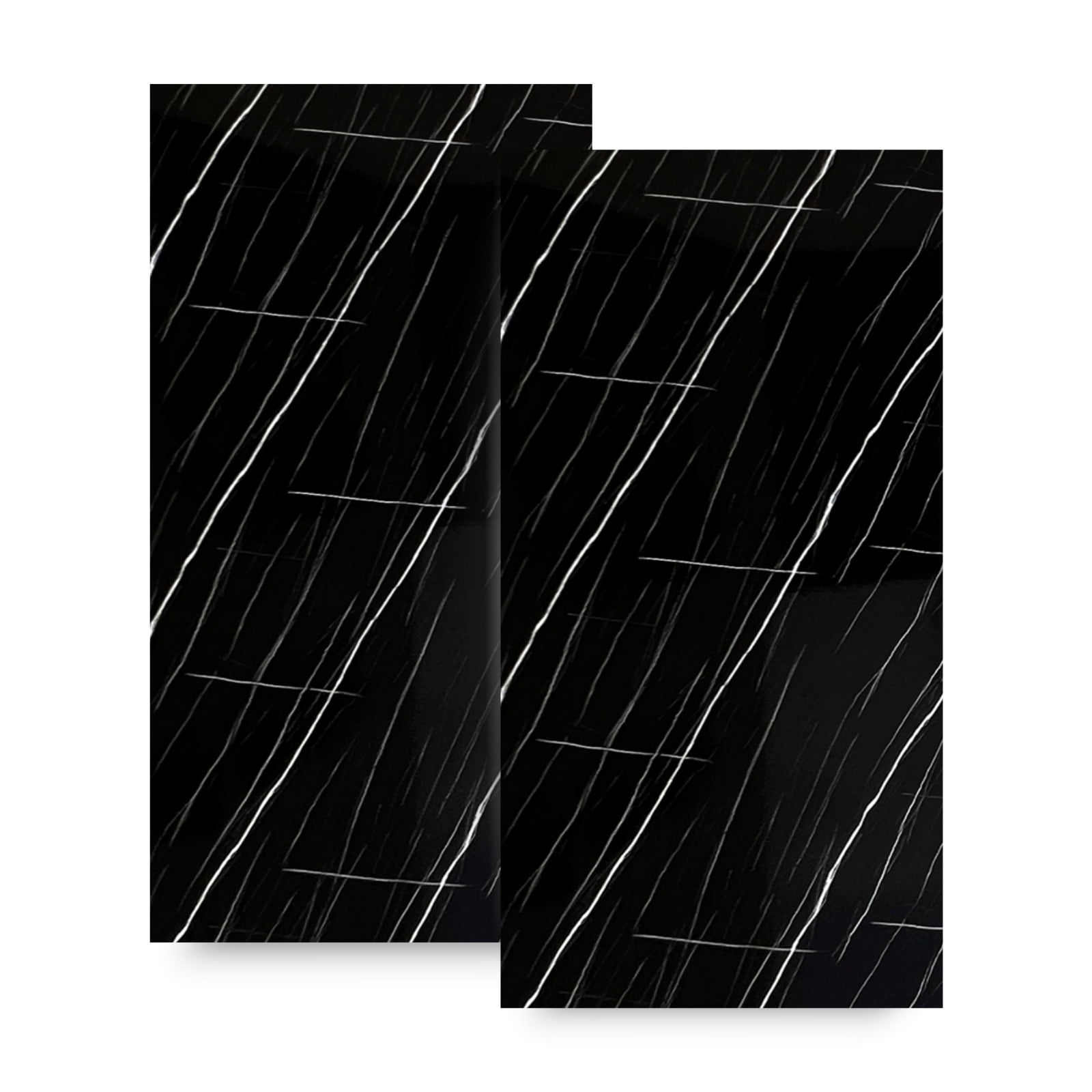 Lamina Tipo Marmol Pvc 1.22x2.44 Metros Abarca 5.95m2 BLACK AZIZA Pack ...
