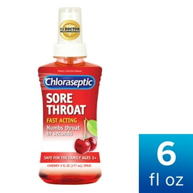 Equate Sore Throat Oral Anesthetic Spray, Cherry Flavor, 6 fl oz ...
