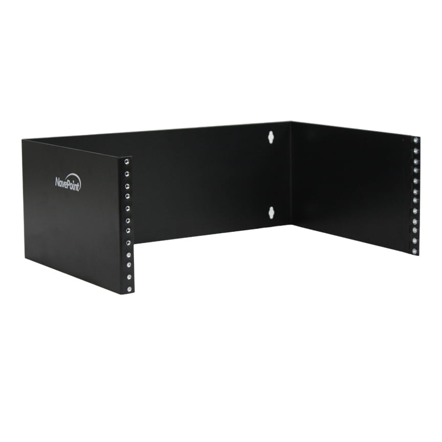 Navepoint 4U Wall Mount 19-Inch Bracket Enclosure With Hinge For Patch ...