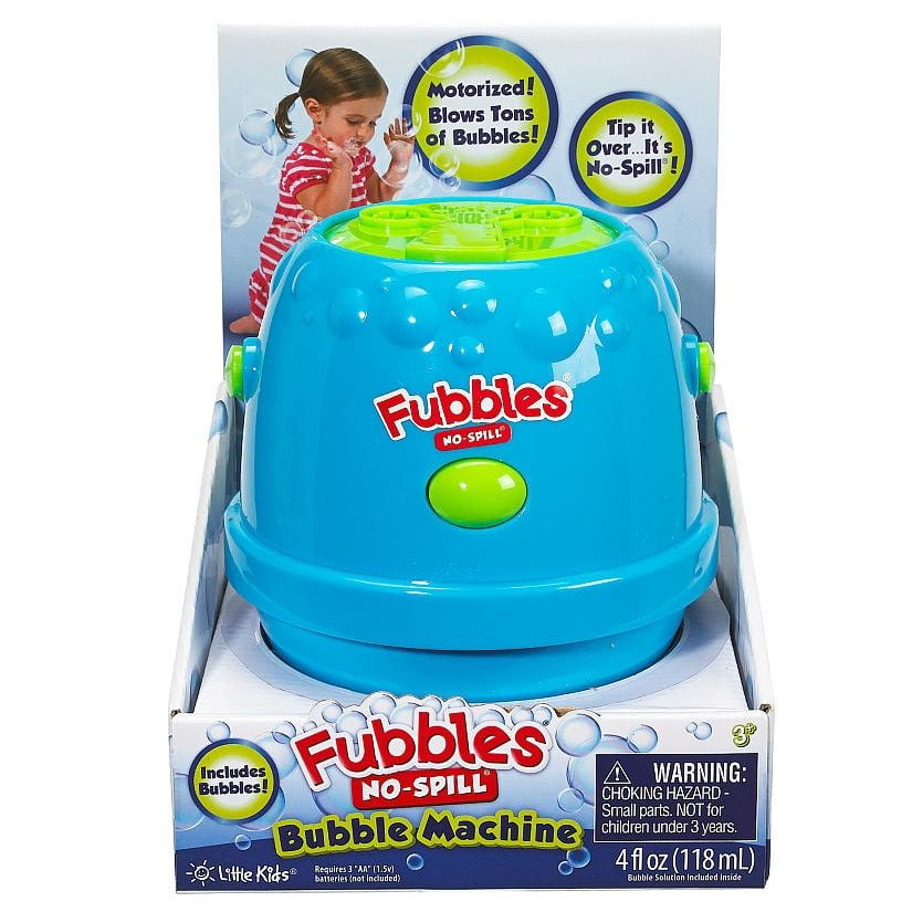 Fubbles No Spill Bubble Machine (Colors Vary) - Bubble Toy by Little ...