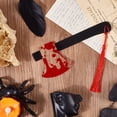 1Pc Blood Acrylic Bookmarks with Tassel 253mm 139x56x2.5mm for making ...