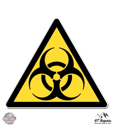 Biohazard Warning Sign - 3" Vinyl Sticker - For Car Laptop I-Pad Phone ...