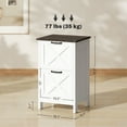 HOMCOM File Cabinet with 2 Drawers Filing Cabinet for A4 Letter Size ...