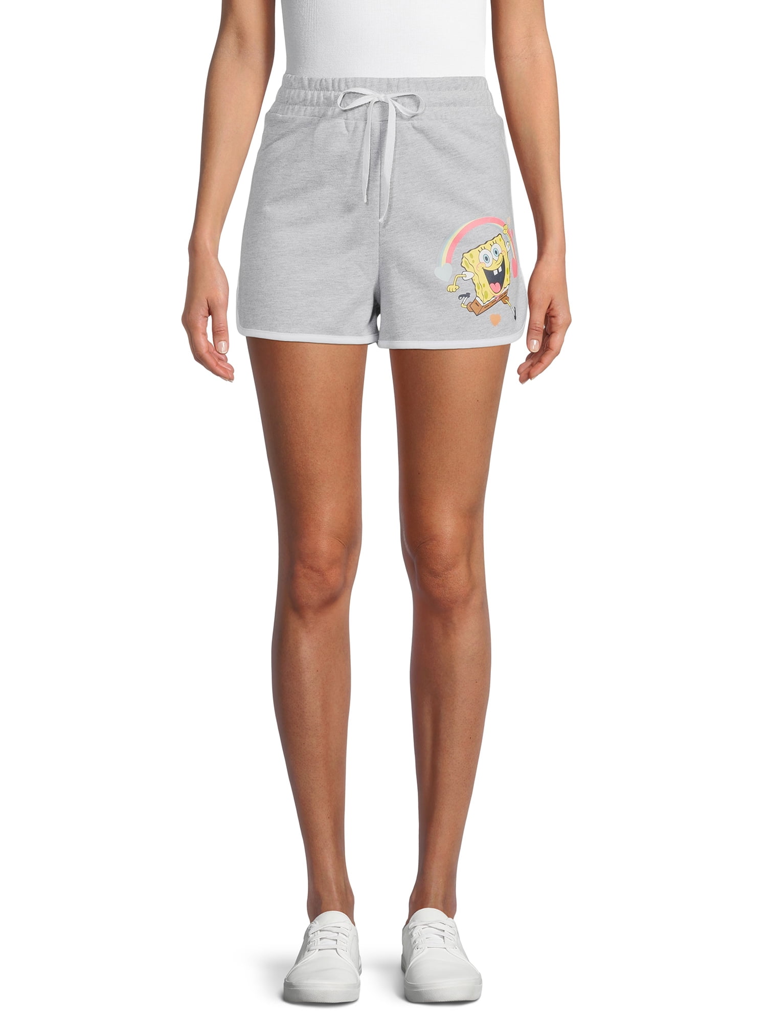 SpongeBob SquarePants Women's Juniors Retro Dolphin Graphic Shorts ...