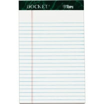 TOPS Docket Gold Writing Pads, 8-1/2 x 11-3/4, Legal Rule, 50 Sheets ...