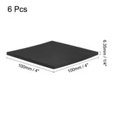 Uxcell 6 pack Adhesive Foam Padding Sheets 1/4" Thick x 4" Long Square ...