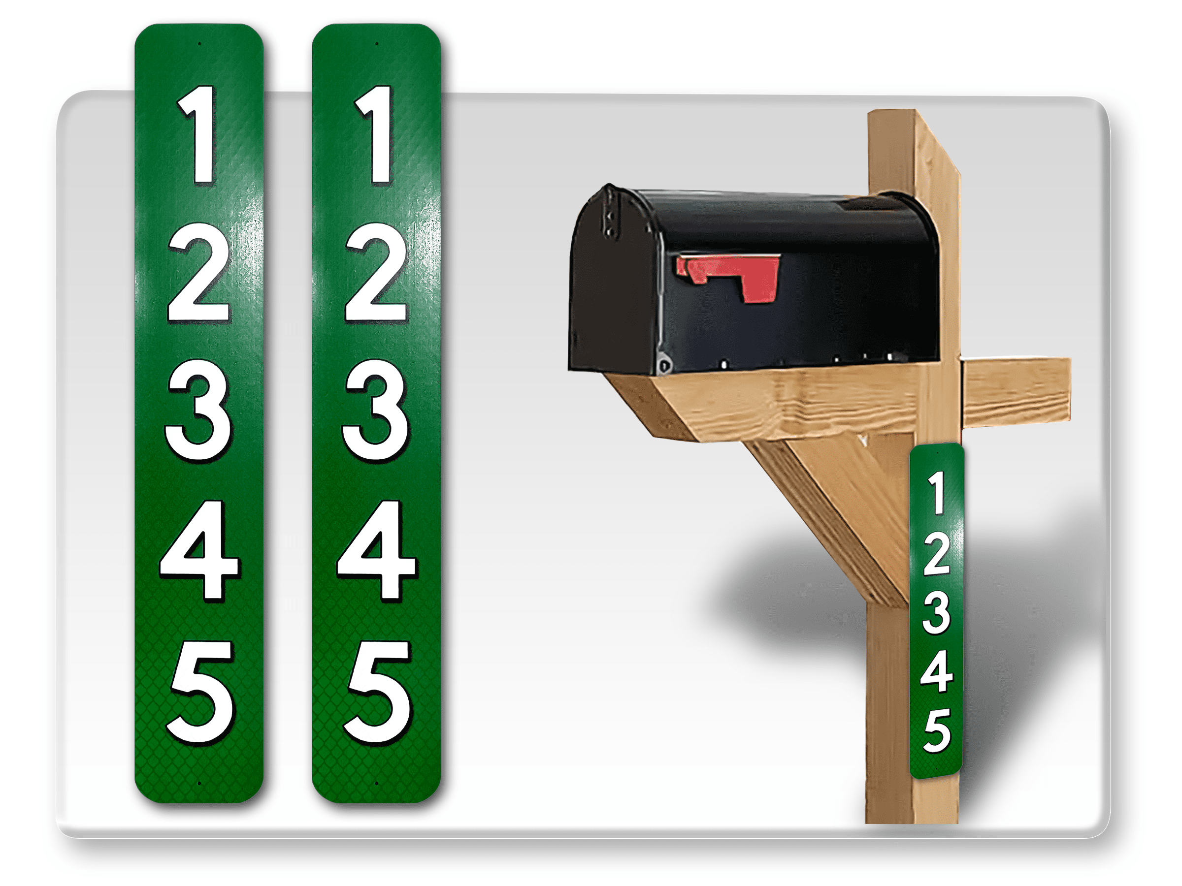 2 Pack Double Sided Address Numbers for House Signs, Customized ...