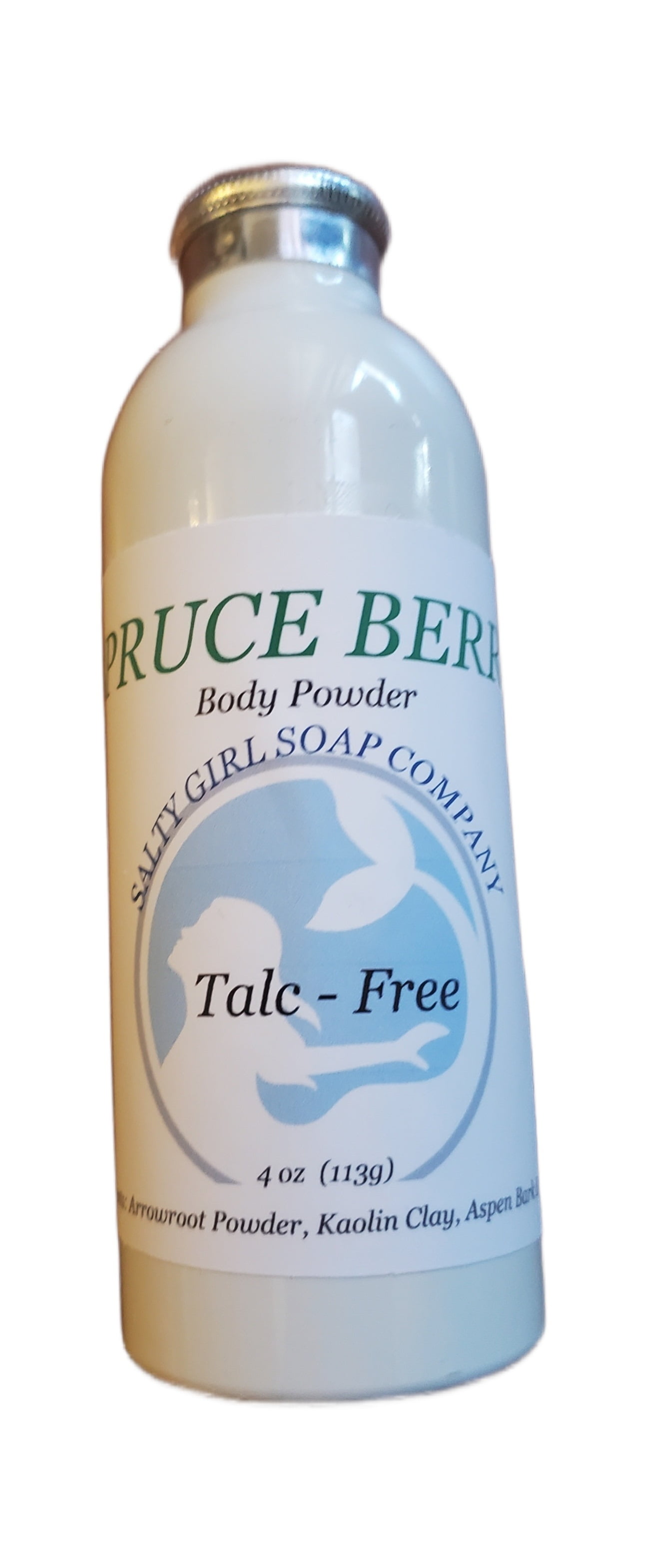 Body Powder – Talc Free – Spruce Berry – by Salty Girl Soap Company