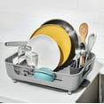 OXO SoftWorks Large-Capacity Dish Rack, Flexible Peg Design, Adjustable ...