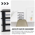 Huaq Three-layer Plastic Drawer Type Closet Portable Storage Cabinet ...