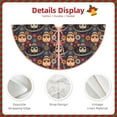 Christmas Tree Skirt - Skulls and Flowers Halloween Tree Skirt Winter ...