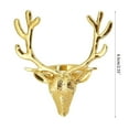 6 PCS Deer for Head Shape Napkin Rings Gold Napkin Holder Party ...