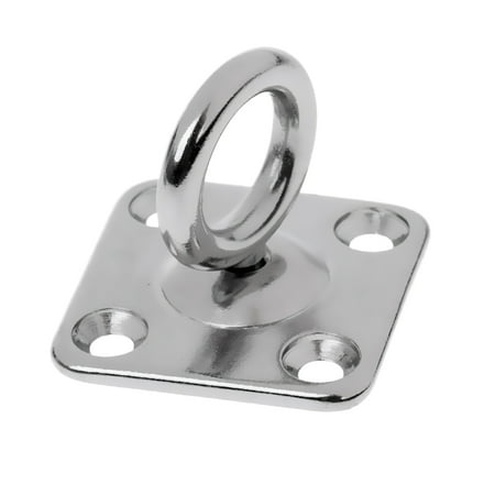 DYNWAVECA 316 Stainless Steel No Rusting Square Pad Eye Plate Staple ...
