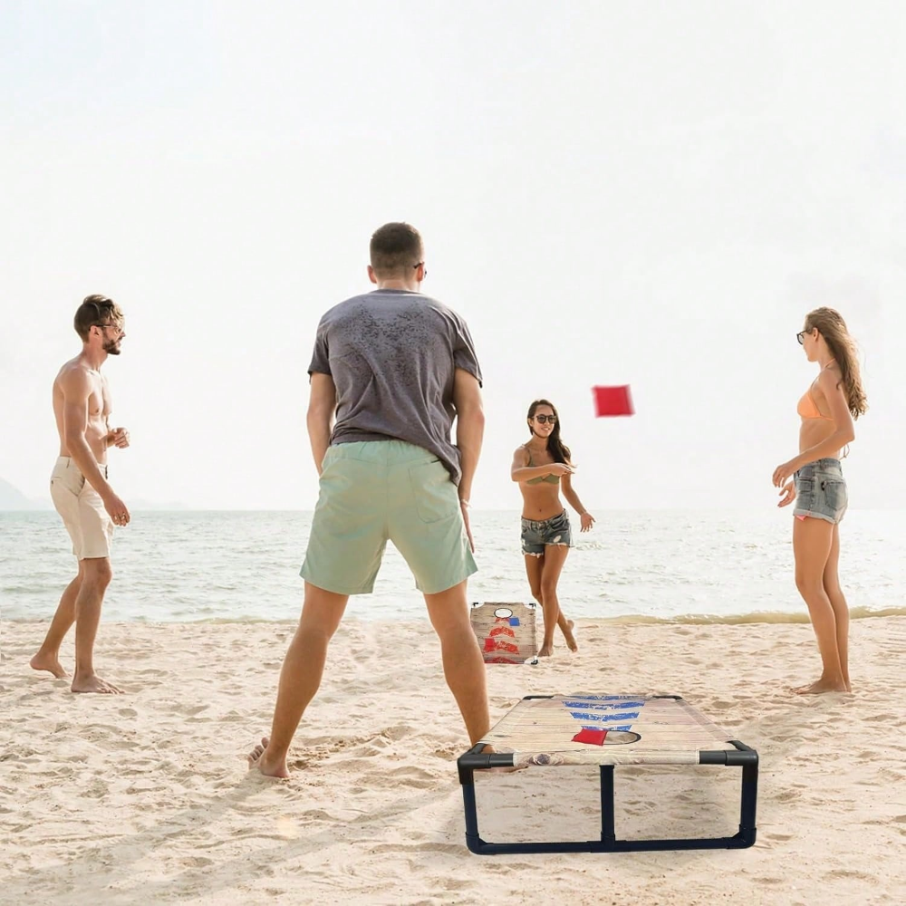 Bean Bag Toss Game Floating Pool Cornhole Game Set - 2 PVC Boards, 8 ...
