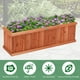 40 Inch Wooden Flower Planter Box Garden Yard Decorative Window Box ...
