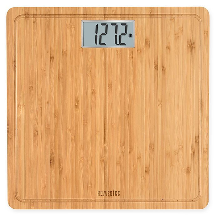 Homedics® Digital Bath Scale in Natural Bamboo - Walmart.com