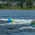 O'Brien Blue, Oval Shock Ball, Towable Tube Rope Float with Lightning ...