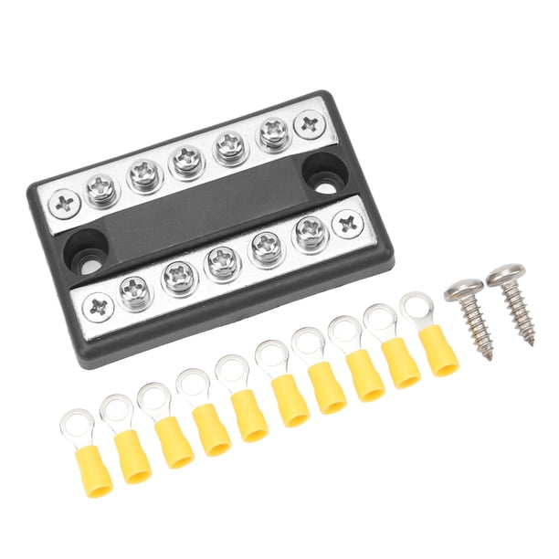 DC 12V‑48V 100A 5 Way Dual Row Fuse Block Power Distribution Block for ...