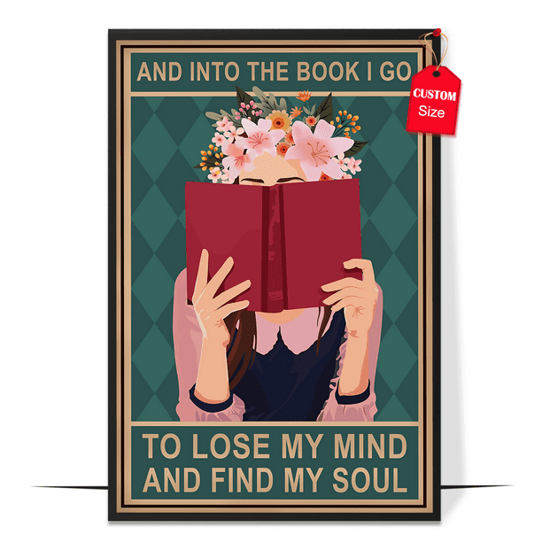 LOLUIS It's A Good Day To Read A Book Poster, Reading Books Poster ...