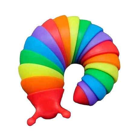 Fidget Slug Toy Articulated Fingers 3d Printed Sensory Slug Fidget Toy ...