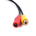 Wmool Car Backup Reverse Camera 4-Pin Male To CVBS RCA Female Power ...