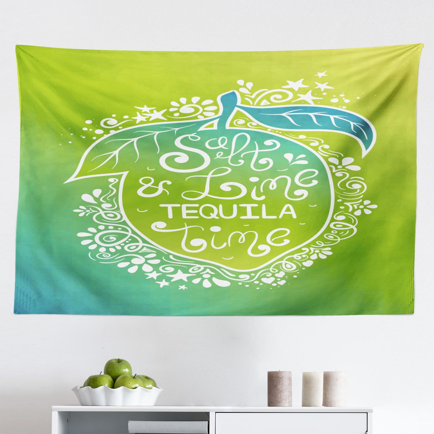 Tequila Tapestry, Vintage Alcohol Themed Design with Typography and ...